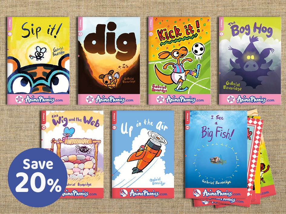 Phase 2-3 Story Books Guided Reading Pack – Anima Phonics